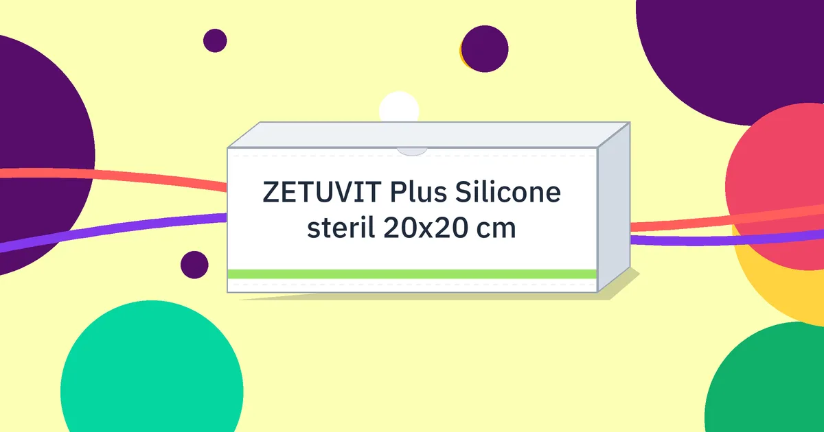 Symbolbild: Packung mit der Aufschrift ZETUVIT Plus Silicone steril 20x20 cm (PZN 17435446) – Verfügbarkeit und Bezug in Apotheken in Frankfurt am Main