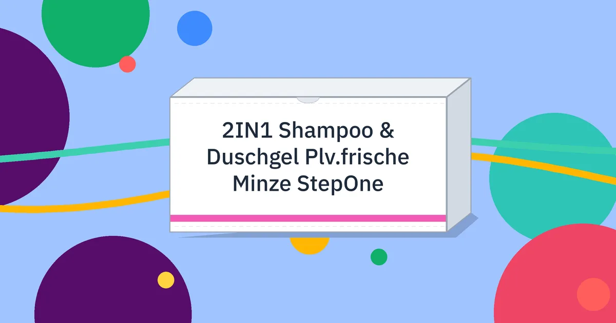 Symbolbild: Packung mit der Aufschrift 2IN1 Shampoo & Duschgel Plv.frische Minze StepOne (PZN 17430756) – Verfügbarkeit und Bezug in Apotheken in Frankfurt am Main