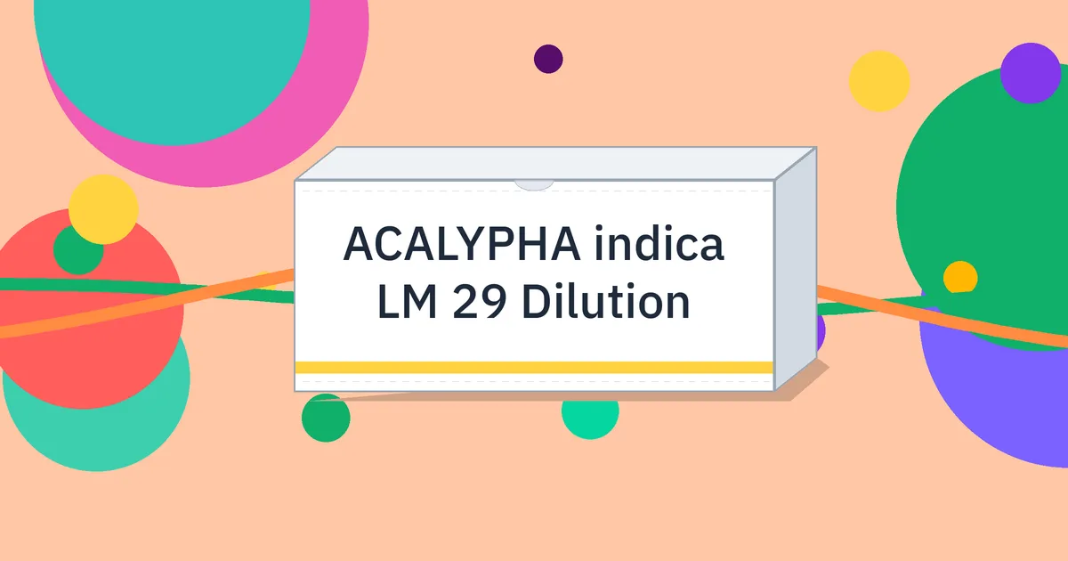 Symbolbild: Packung mit der Aufschrift ACALYPHA indica LM 29 Dilution (PZN 13262724) – Verfügbarkeit und Bezug in Apotheken in Frankfurt am Main