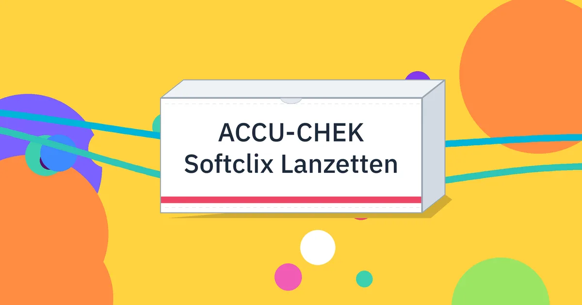 Symbolbild: Packung mit der Aufschrift ACCU-CHEK Softclix Lanzetten (PZN 01927839) – Verfügbarkeit und Bezug in Apotheken in Frankfurt am Main