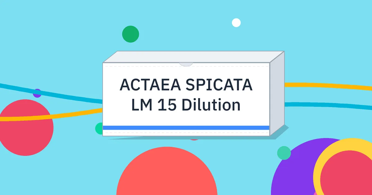 Symbolbild: Packung mit der Aufschrift ACTAEA SPICATA LM 15 Dilution (PZN 13293593) – Verfügbarkeit und Bezug in Apotheken in Frankfurt am Main