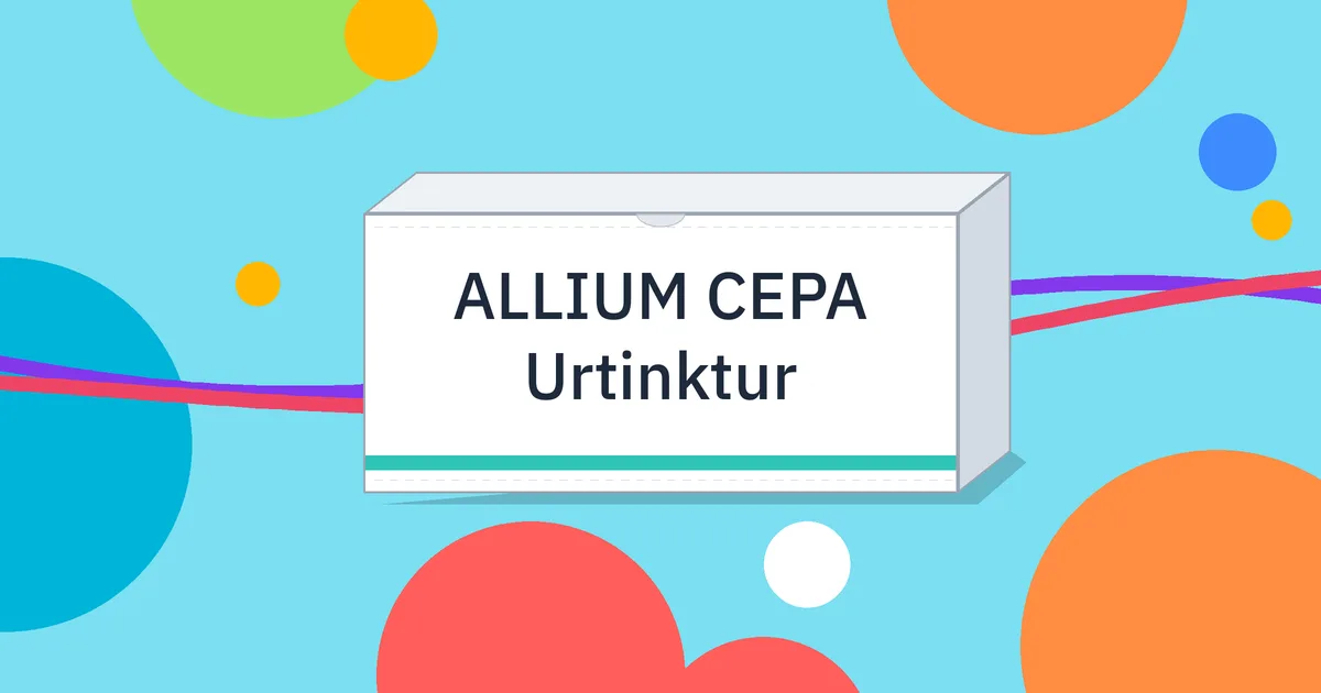 Symbolbild: Packung mit der Aufschrift ALLIUM CEPA Urtinktur (PZN 04202485) – Verfügbarkeit und Bezug in Apotheken in Frankfurt am Main