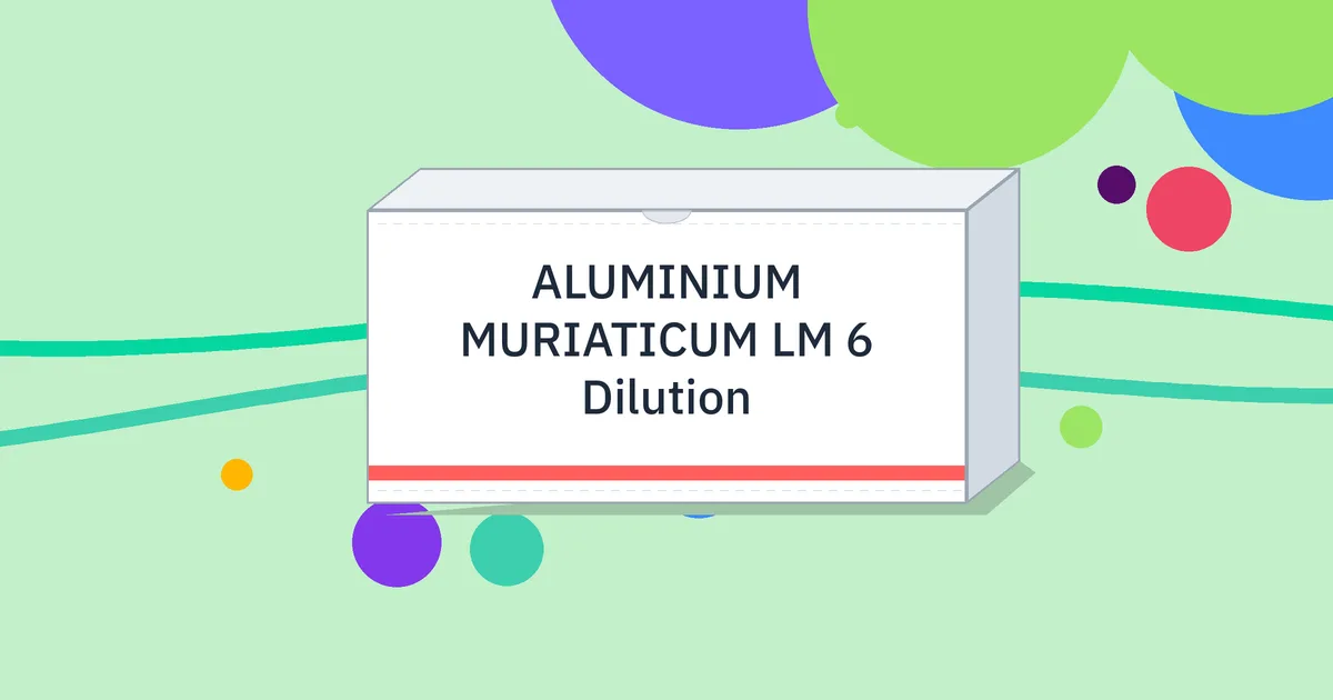 Symbolbild: Packung mit der Aufschrift ALUMINIUM MURIATICUM LM 6 Dilution (PZN 13316621) – Verfügbarkeit und Bezug in Apotheken in Frankfurt am Main