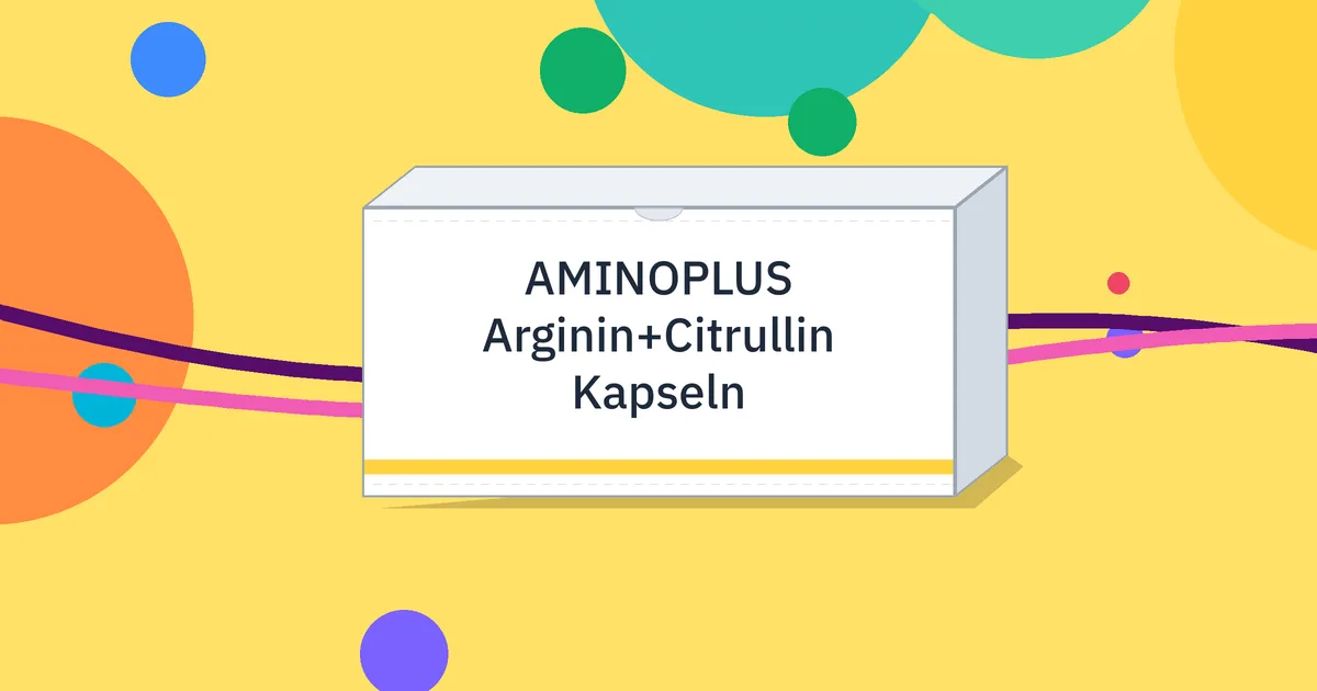 Symbolbild: Packung mit der Aufschrift AMINOPLUS Arginin+Citrullin Kapseln (PZN 16035526) – Verfügbarkeit und Bezug in Apotheken in Frankfurt am Main