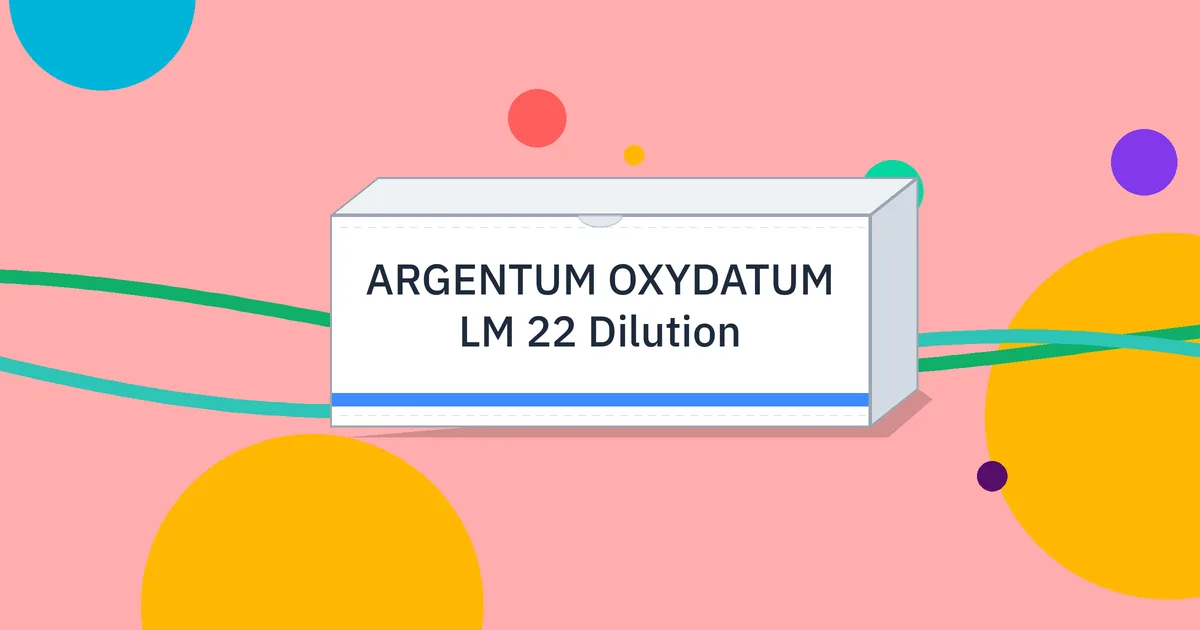 Symbolbild: Packung mit der Aufschrift ARGENTUM OXYDATUM LM 22 Dilution (PZN 12769220) – Verfügbarkeit und Bezug in Apotheken in Frankfurt am Main