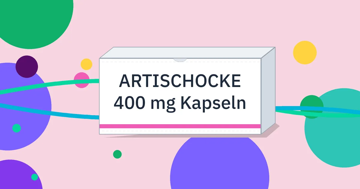 Symbolbild: Packung mit der Aufschrift ARTISCHOCKE 400 mg Kapseln (PZN 07140460) – Verfügbarkeit und Bezug in Apotheken in Frankfurt am Main