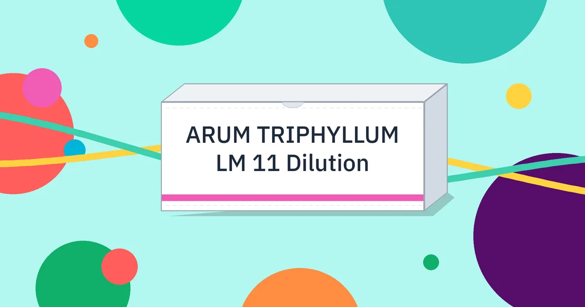 Symbolbild: Packung mit der Aufschrift ARUM TRIPHYLLUM LM 11 Dilution (PZN 12780664) – Verfügbarkeit und Bezug in Apotheken in Frankfurt am Main