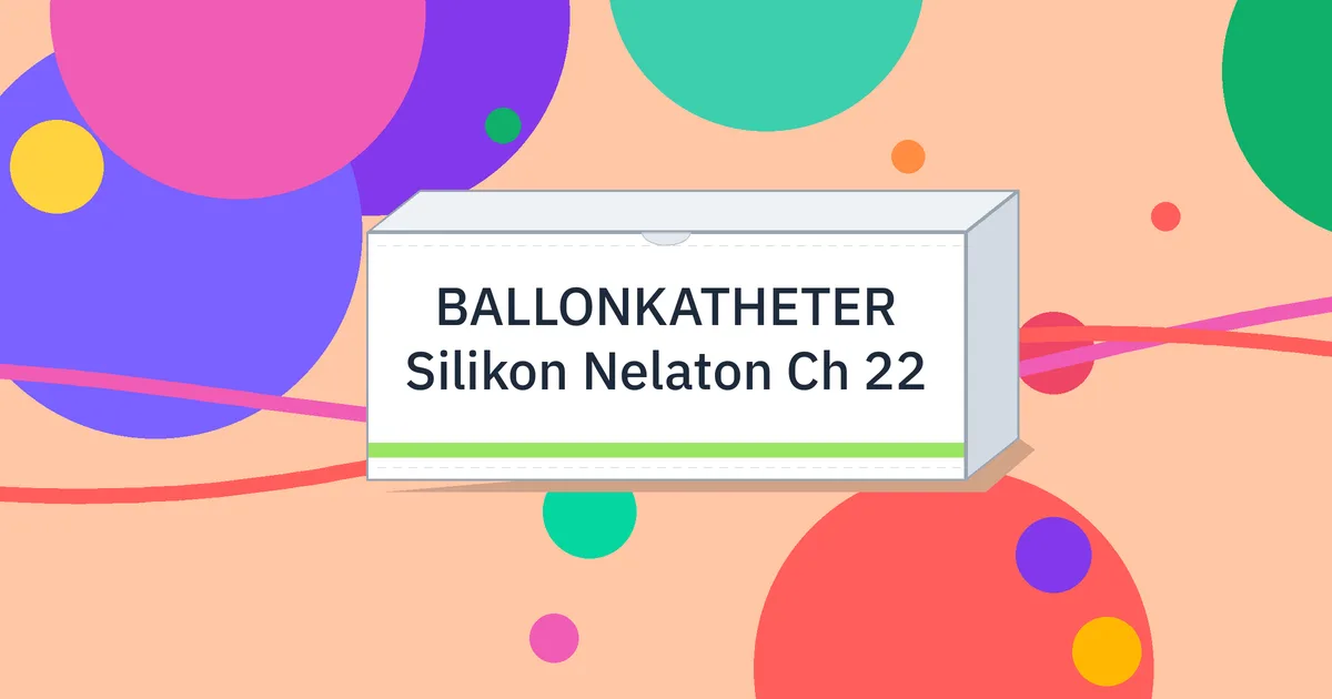 Symbolbild: Packung mit der Aufschrift BALLONKATHETER Silikon Nelaton Ch 22 (PZN 03227603) – Verfügbarkeit und Bezug in Apotheken in Frankfurt am Main