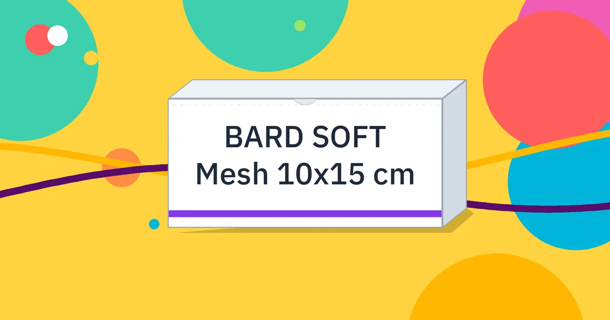Symbolbild: Packung mit der Aufschrift BARD SOFT Mesh 10x15 cm (PZN 02702522) – Verfügbarkeit und Bezug in Apotheken in Frankfurt am Main