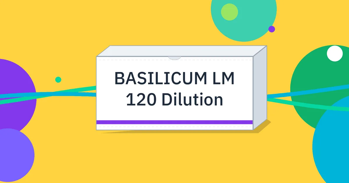 Symbolbild: Packung mit der Aufschrift BASILICUM LM 120 Dilution (PZN 12791030) – Verfügbarkeit und Bezug in Apotheken in Frankfurt am Main