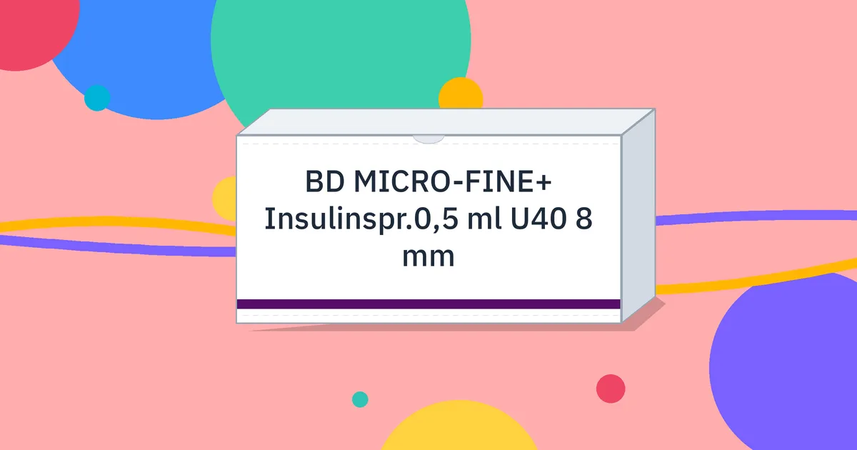 Symbolbild: Packung mit der Aufschrift BD MICRO-FINE+ Insulinspr.0,5 ml U40 8 mm (PZN 13968855) – Verfügbarkeit und Bezug in Apotheken in Frankfurt am Main