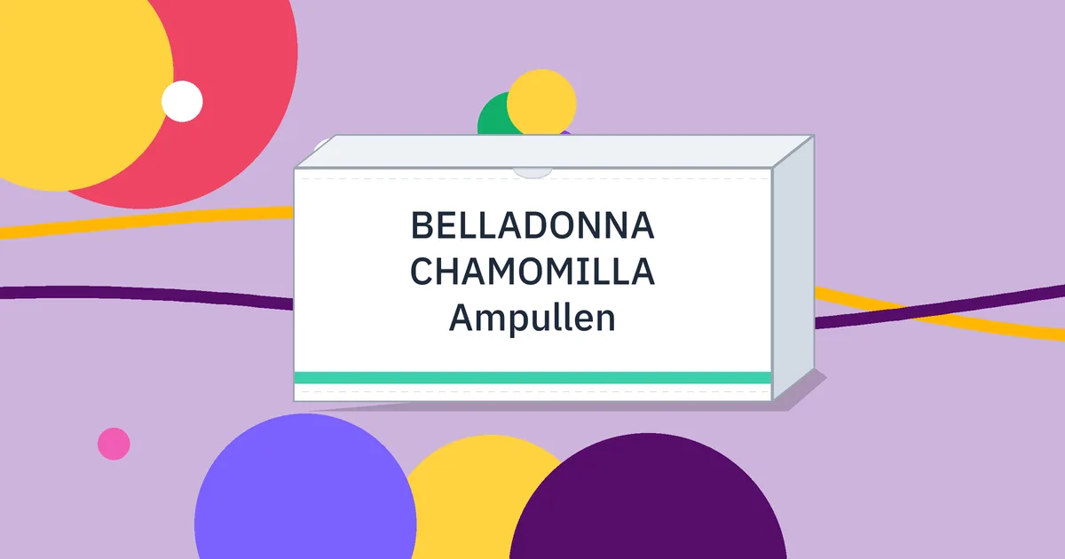 Symbolbild: Packung mit der Aufschrift BELLADONNA CHAMOMILLA Ampullen (PZN 01750861) – Verfügbarkeit und Bezug in Apotheken in Frankfurt am Main