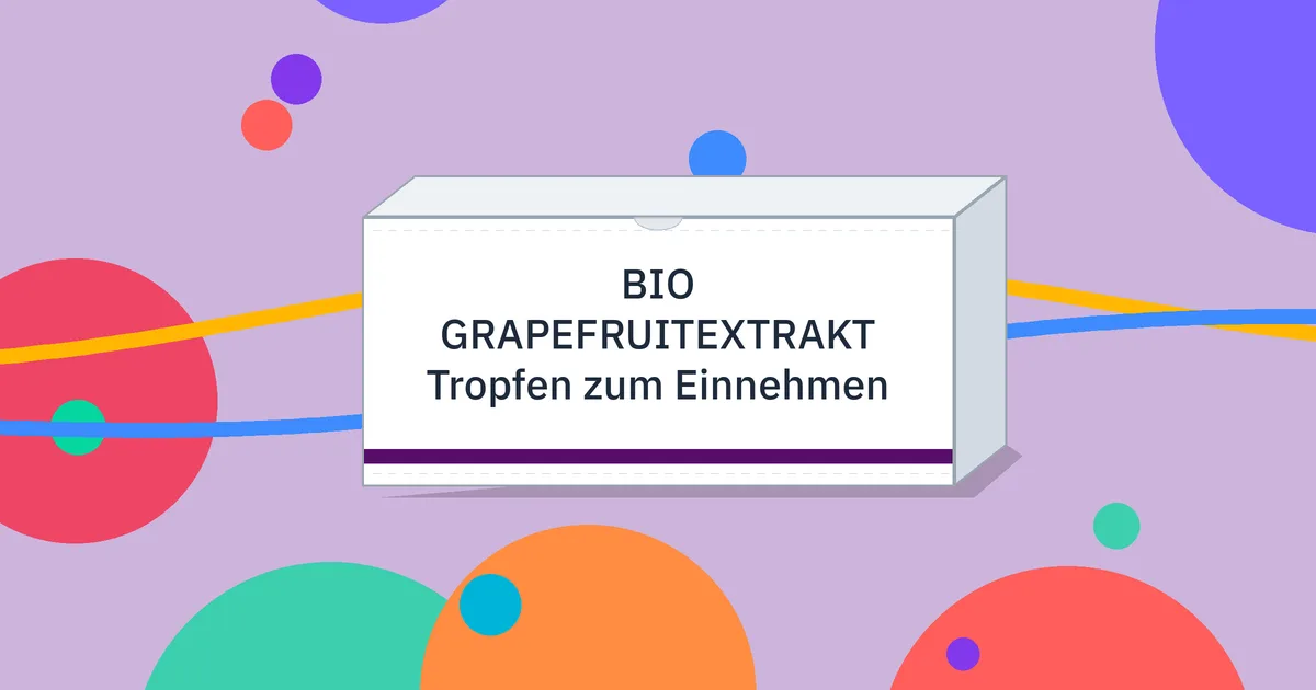 Symbolbild: Packung mit der Aufschrift BIO GRAPEFRUITEXTRAKT Tropfen zum Einnehmen (PZN 19268308) – Verfügbarkeit und Bezug in Apotheken in Frankfurt am Main