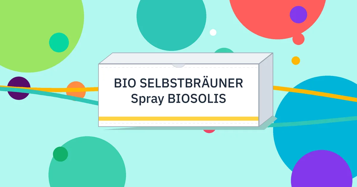 Symbolbild: Packung mit der Aufschrift BIO SELBSTBRÄUNER Spray BIOSOLIS (PZN 16657713) – Verfügbarkeit und Bezug in Apotheken in Frankfurt am Main