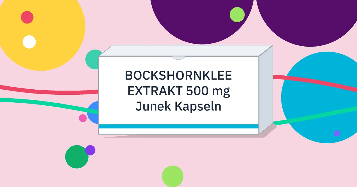 Symbolbild: Packung mit der Aufschrift BOCKSHORNKLEE EXTRAKT 500 mg Junek Kapseln (PZN 11075515) – Verfügbarkeit und Bezug in Apotheken in Frankfurt am Main