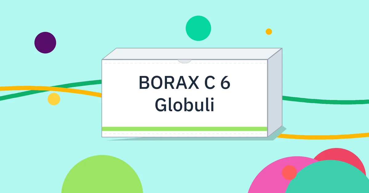 Symbolbild: Packung mit der Aufschrift BORAX C 6 Globuli (PZN 04207577) – Verfügbarkeit und Bezug in Apotheken in Frankfurt am Main