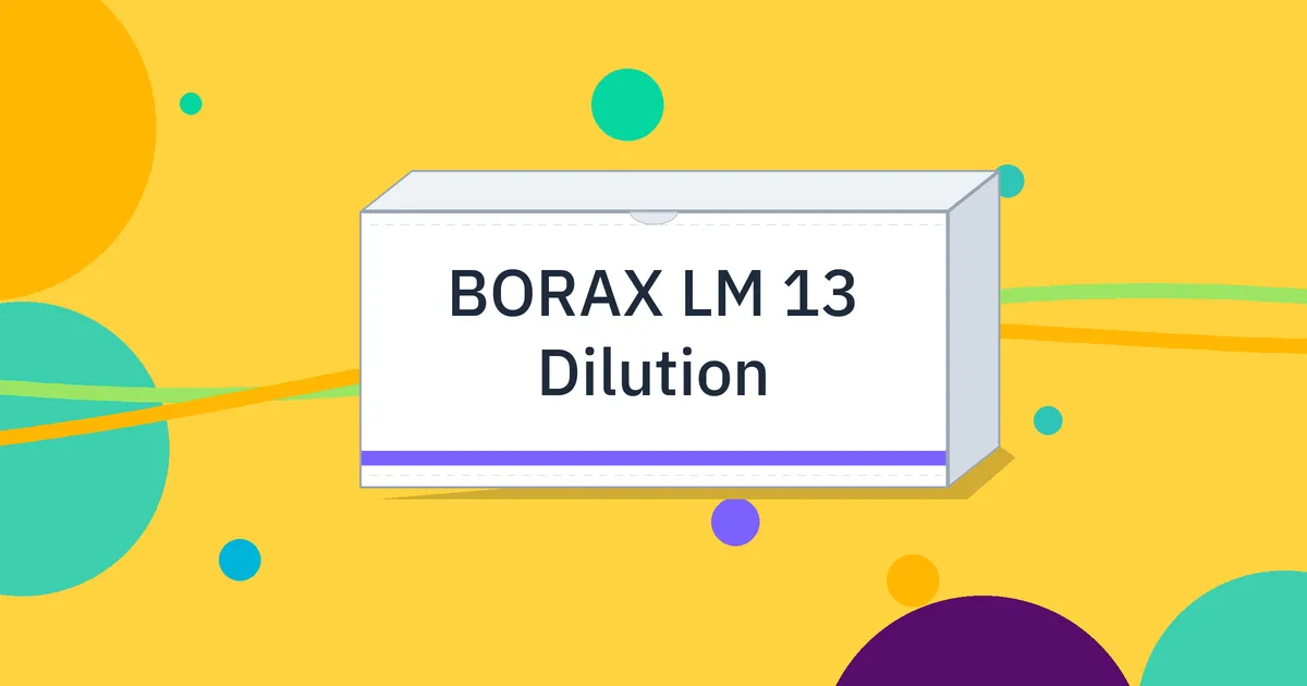 Symbolbild: Packung mit der Aufschrift BORAX LM 13 Dilution (PZN 12796122) – Verfügbarkeit und Bezug in Apotheken in Frankfurt am Main