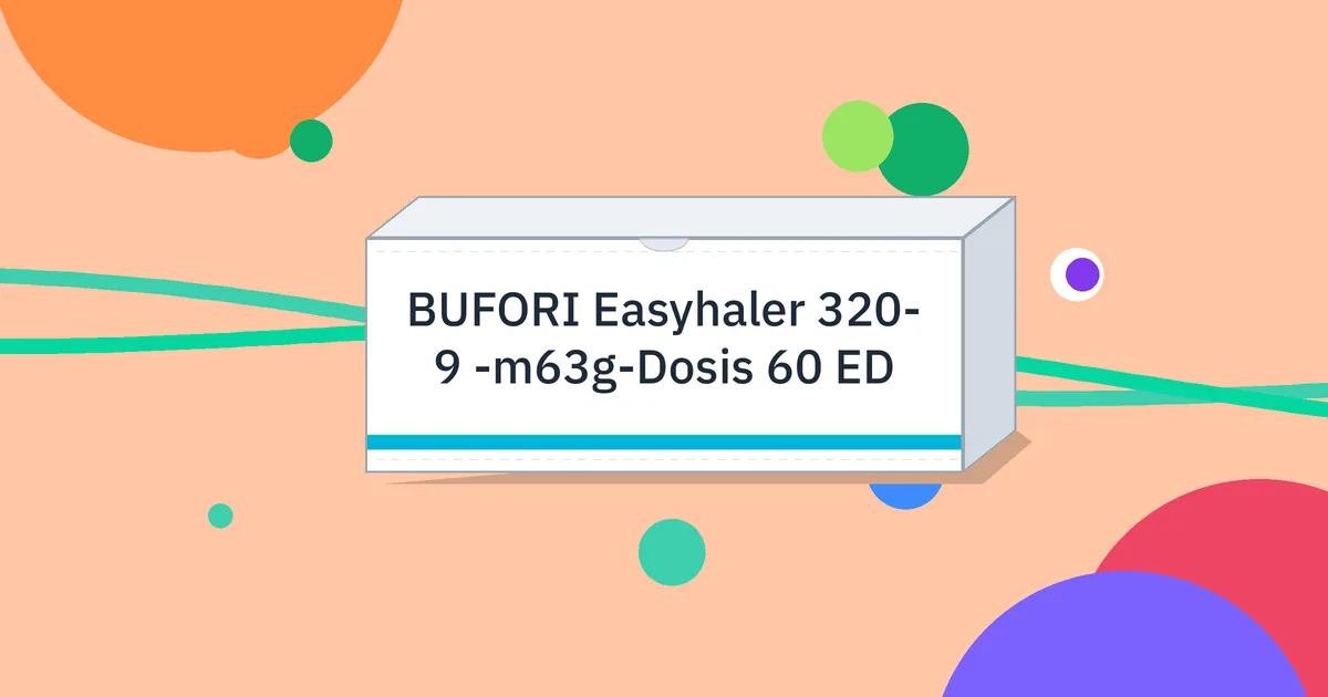 Symbolbild: Packung mit der Aufschrift BUFORI Easyhaler 320-9 -m63g-Dosis 60 ED (PZN 12484233) – Verfügbarkeit und Bezug in Apotheken in Frankfurt am Main