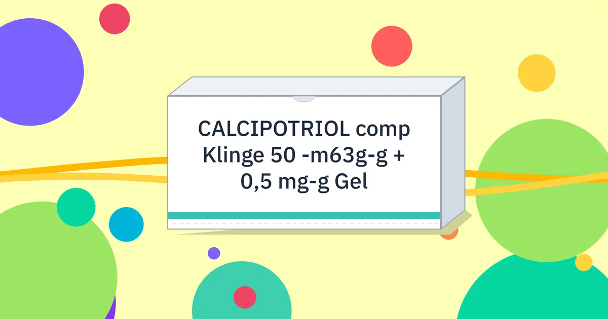 Symbolbild: Packung mit der Aufschrift CALCIPOTRIOL comp Klinge 50 -m63g-g + 0,5 mg-g Gel (PZN 17274049) – Verfügbarkeit und Bezug in Apotheken in Frankfurt am Main