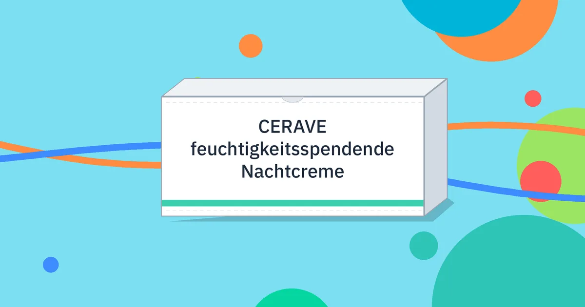 Symbolbild: Packung mit der Aufschrift CERAVE feuchtigkeitsspendende Nachtcreme (PZN 14017671) – Verfügbarkeit und Bezug in Apotheken in Frankfurt am Main
