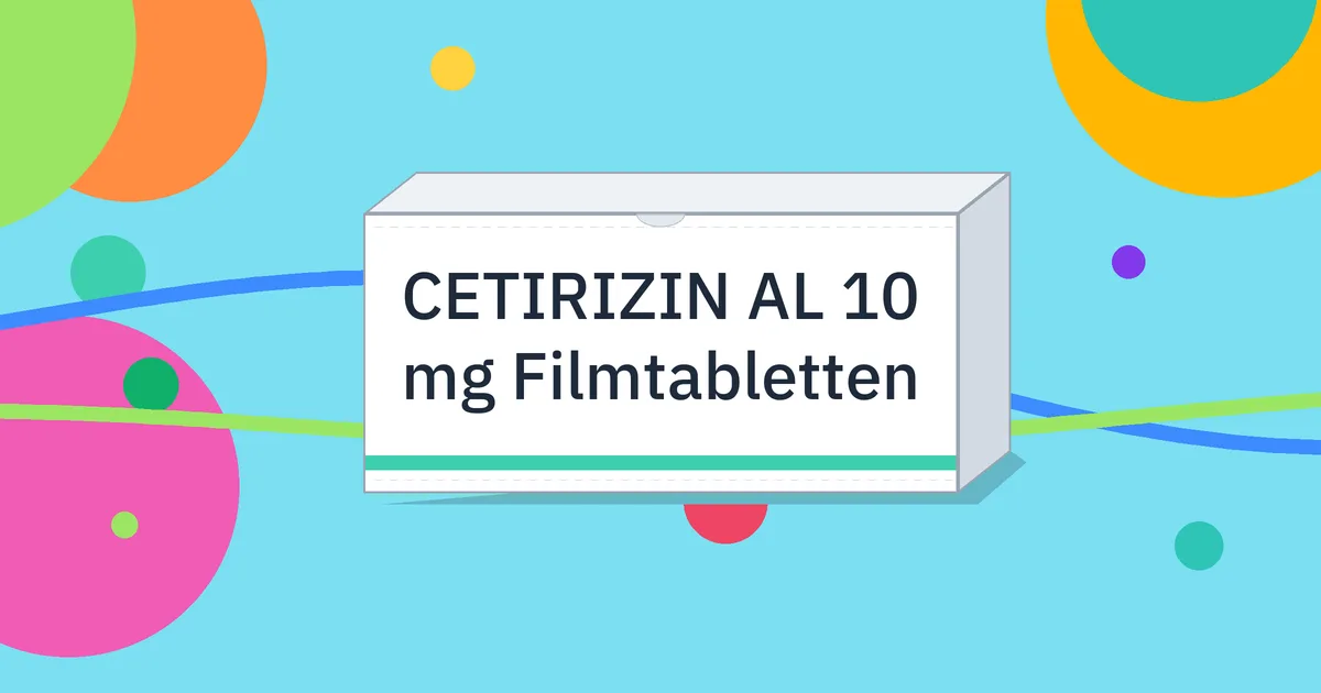 Symbolbild: Packung mit der Aufschrift CETIRIZIN AL 10 mg Filmtabletten (PZN 02406634) – Verfügbarkeit und Bezug in Apotheken in Frankfurt am Main