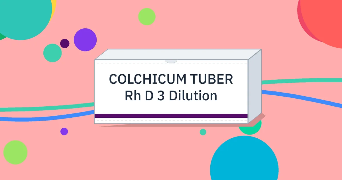 Symbolbild: Packung mit der Aufschrift COLCHICUM TUBER Rh D 3 Dilution (PZN 01630068) – Verfügbarkeit und Bezug in Apotheken in Frankfurt am Main