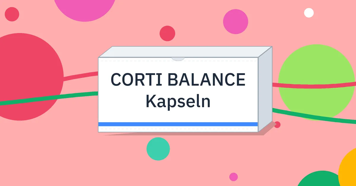 Symbolbild: Packung mit der Aufschrift CORTI BALANCE Kapseln (PZN 20695346) – Verfügbarkeit und Bezug in Apotheken in Frankfurt am Main