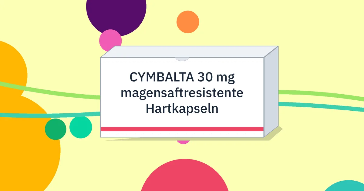 Symbolbild: Packung mit der Aufschrift CYMBALTA 30 mg magensaftresistente Hartkapseln (PZN 05500546) – Verfügbarkeit und Bezug in Apotheken in Frankfurt am Main