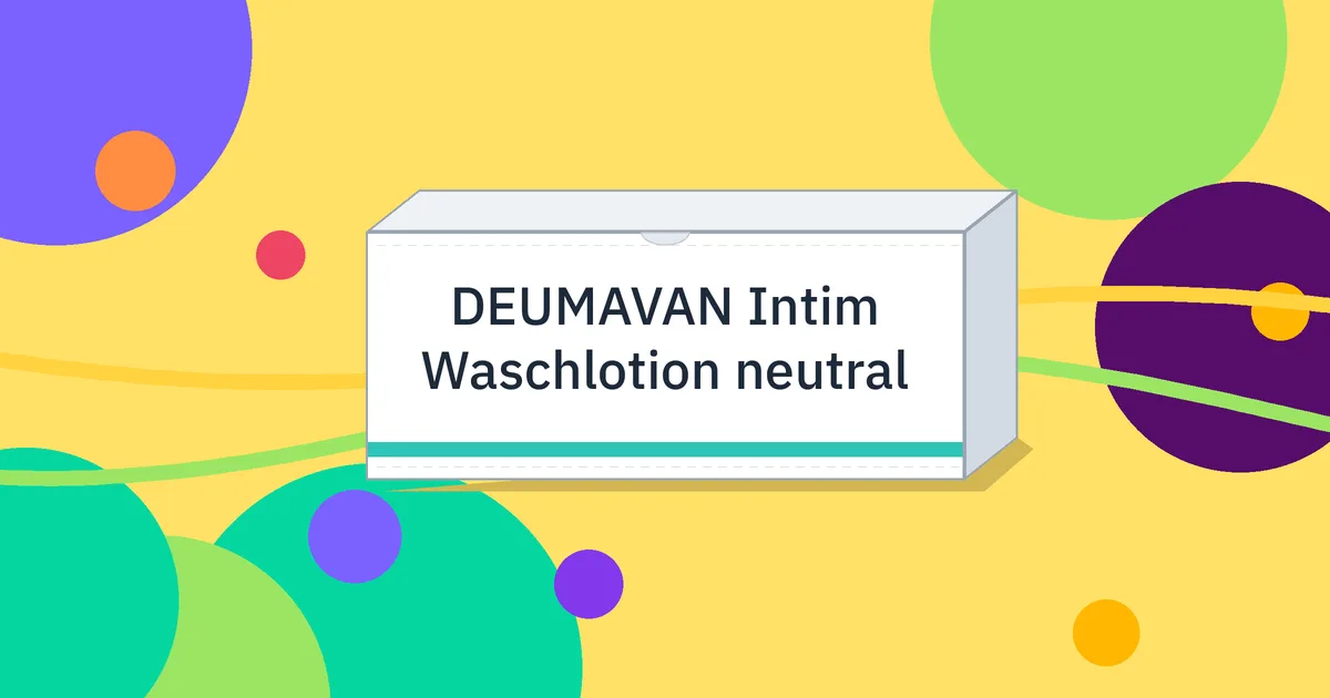 Symbolbild: Packung mit der Aufschrift DEUMAVAN Intim Waschlotion neutral (PZN 18137403) – Verfügbarkeit und Bezug in Apotheken in Frankfurt am Main