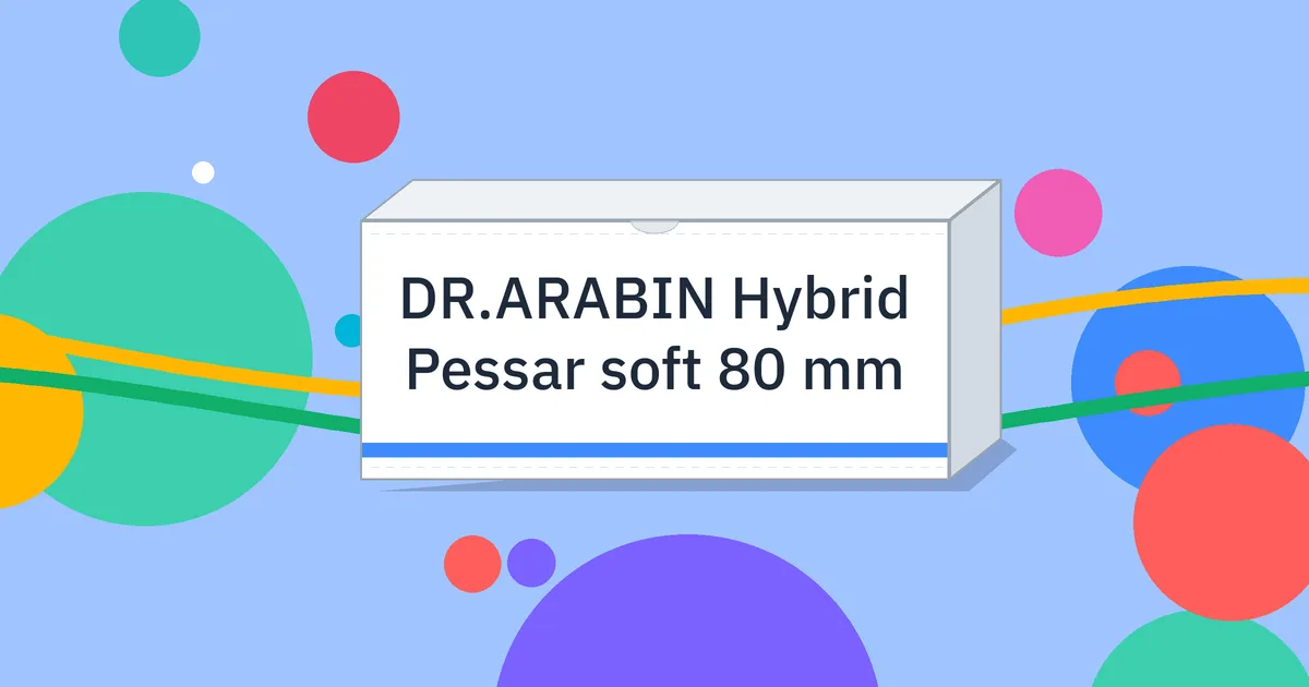 Symbolbild: Packung mit der Aufschrift DR.ARABIN Hybrid Pessar soft 80 mm (PZN 19780851) – Verfügbarkeit und Bezug in Apotheken in Frankfurt am Main