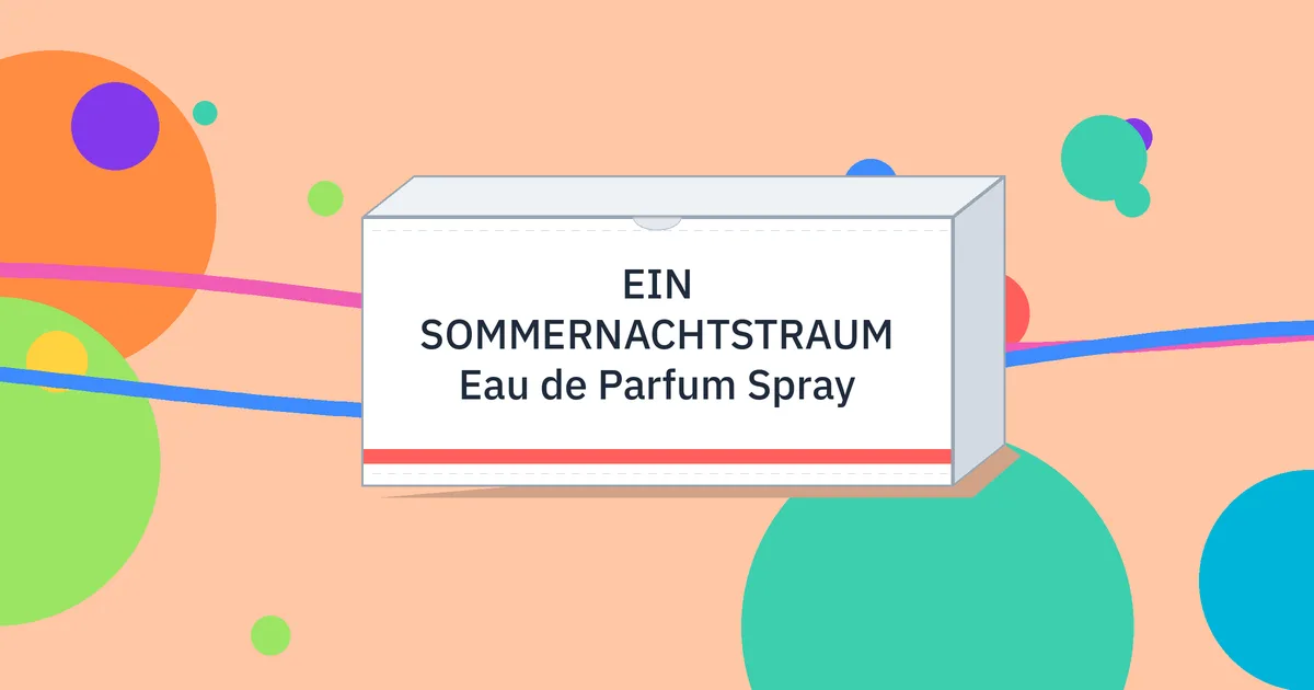 Symbolbild: Packung mit der Aufschrift EIN SOMMERNACHTSTRAUM Eau de Parfum Spray (PZN 20172950) – Verfügbarkeit und Bezug in Apotheken in Frankfurt am Main