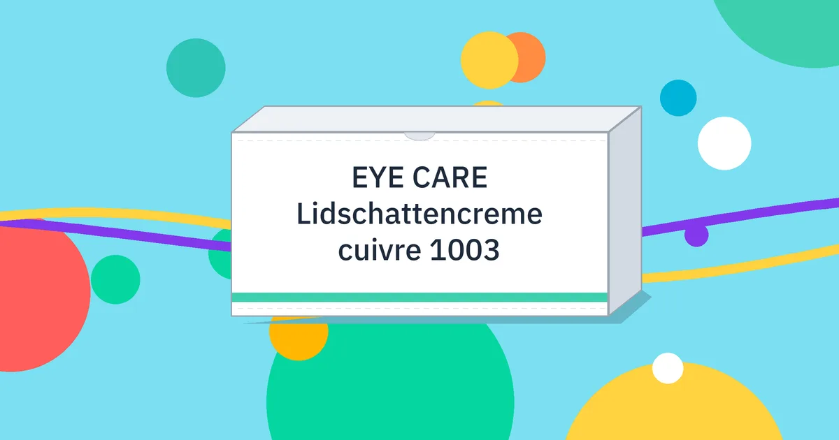 Symbolbild: Packung mit der Aufschrift EYE CARE Lidschattencreme cuivre 1003 (PZN 20582783) – Verfügbarkeit und Bezug in Apotheken in Frankfurt am Main