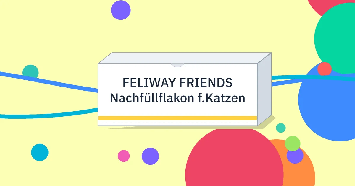Symbolbild: Packung mit der Aufschrift FELIWAY FRIENDS Nachfüllflakon f.Katzen (PZN 17364108) – Verfügbarkeit und Bezug in Apotheken in Frankfurt am Main