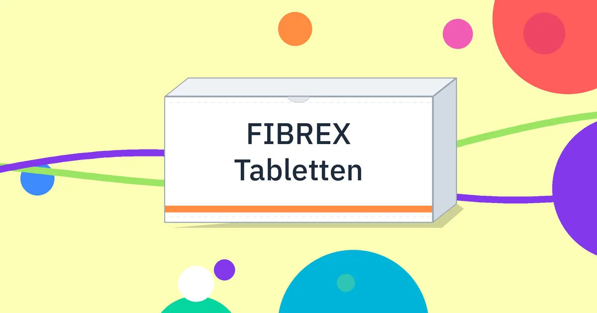 Symbolbild: Packung mit der Aufschrift FIBREX Tabletten (PZN 04085341) – Verfügbarkeit und Bezug in Apotheken in Frankfurt am Main