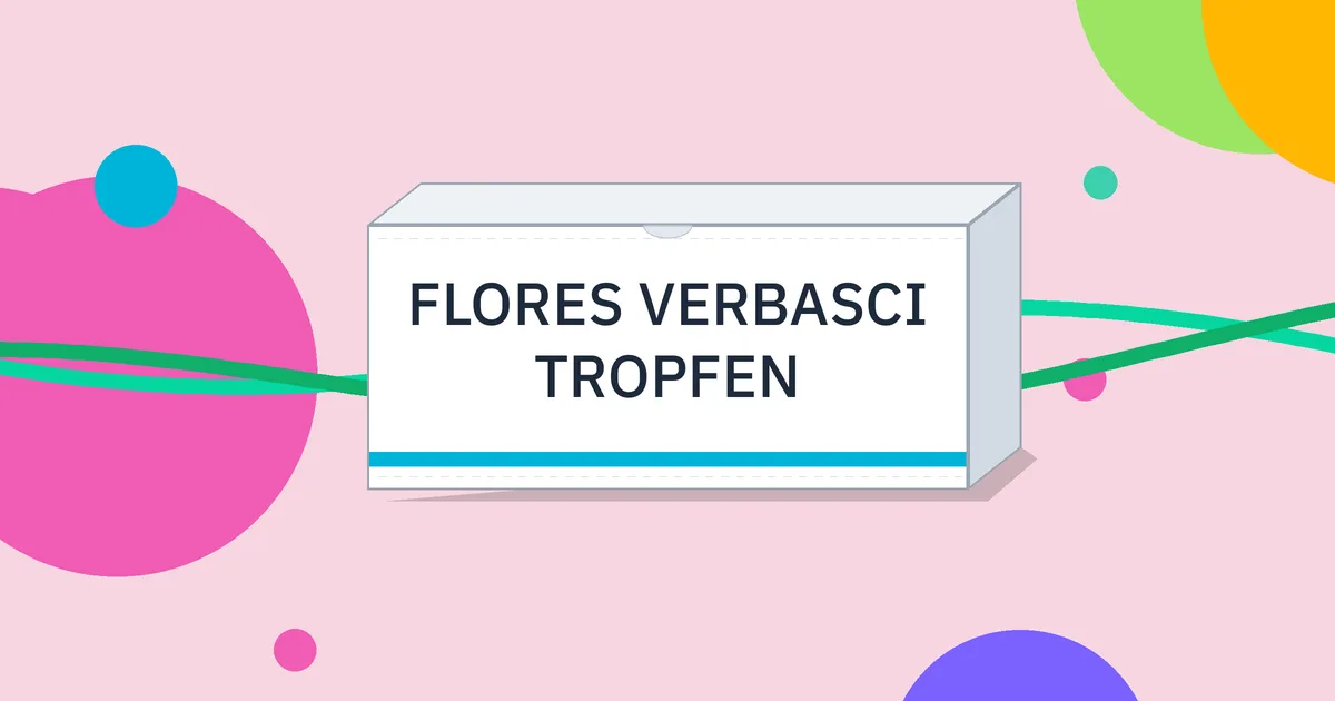 Symbolbild: Packung mit der Aufschrift FLORES VERBASCI TROPFEN (PZN 14126443) – Verfügbarkeit und Bezug in Apotheken in Frankfurt am Main