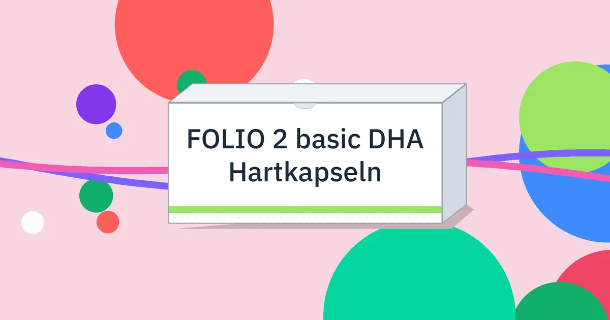 Symbolbild: Packung mit der Aufschrift FOLIO 2 basic DHA Hartkapseln (PZN 19215766) – Verfügbarkeit und Bezug in Apotheken in Frankfurt am Main