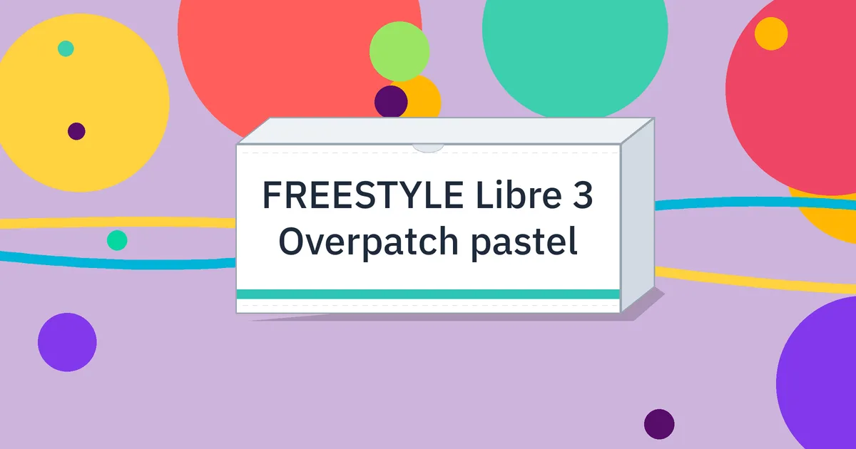 Symbolbild: Packung mit der Aufschrift FREESTYLE Libre 3 Overpatch pastel (PZN 19865151) – Verfügbarkeit und Bezug in Apotheken in Frankfurt am Main