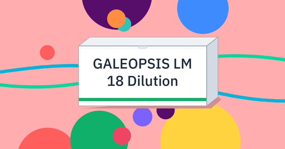 Symbolbild: Packung mit der Aufschrift GALEOPSIS LM 18 Dilution (PZN 13496267) – Verfügbarkeit und Bezug in Apotheken in Frankfurt am Main