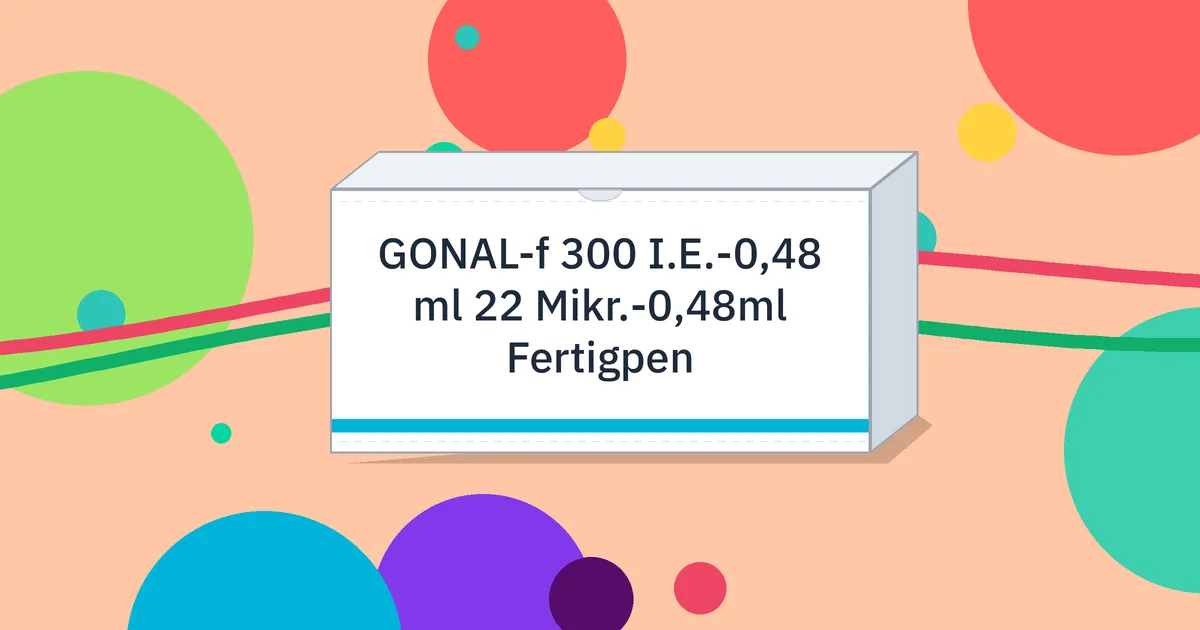 Symbolbild: Packung mit der Aufschrift GONAL-f 300 I.E.-0,48 ml 22 Mikr.-0,48ml Fertigpen (PZN 19501704) – Verfügbarkeit und Bezug in Apotheken in Frankfurt am Main