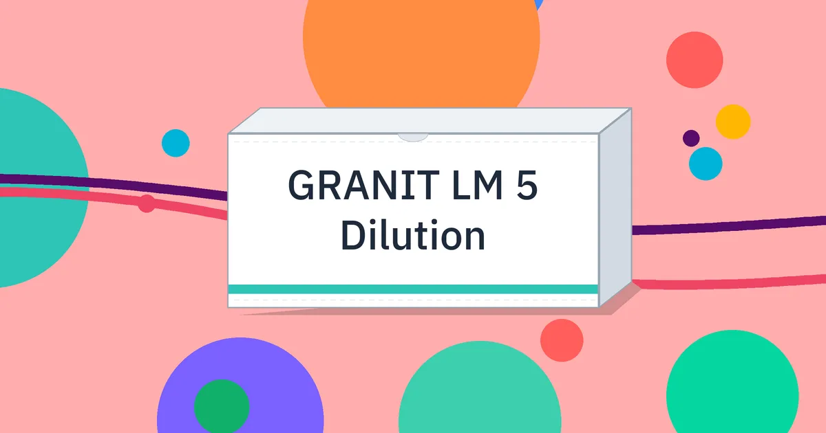 Symbolbild: Packung mit der Aufschrift GRANIT LM 5 Dilution (PZN 12881201) – Verfügbarkeit und Bezug in Apotheken in Frankfurt am Main