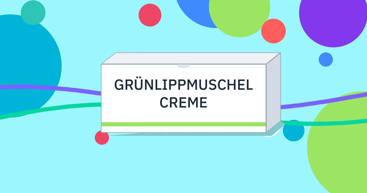 Symbolbild: Packung mit der Aufschrift GRÜNLIPPMUSCHEL CREME (PZN 11611830) – Verfügbarkeit und Bezug in Apotheken in Frankfurt am Main