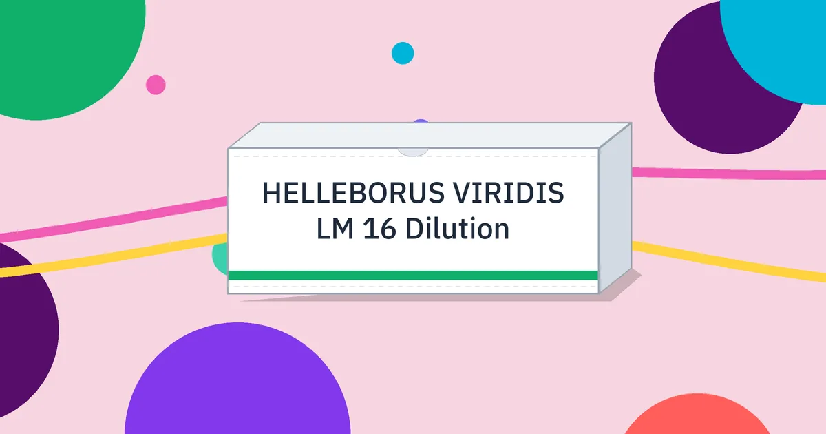 Symbolbild: Packung mit der Aufschrift HELLEBORUS VIRIDIS LM 16 Dilution (PZN 12886670) – Verfügbarkeit und Bezug in Apotheken in Frankfurt am Main