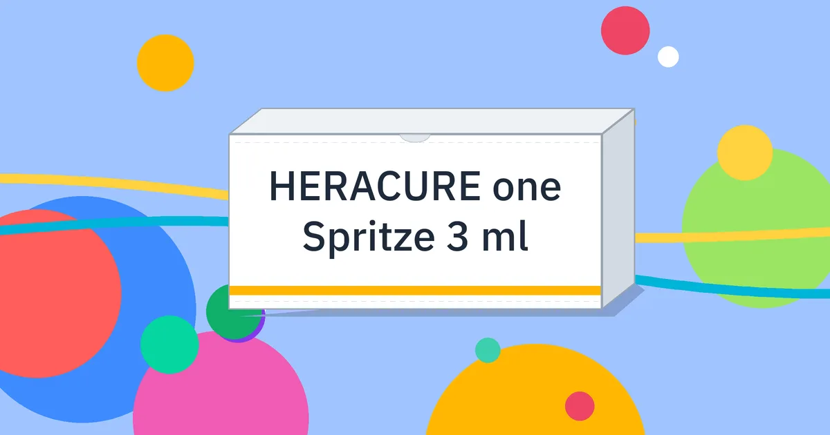 Symbolbild: Packung mit der Aufschrift HERACURE one Spritze 3 ml (PZN 20621939) – Verfügbarkeit und Bezug in Apotheken in Frankfurt am Main