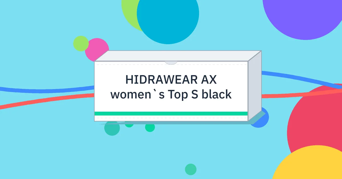 Symbolbild: Packung mit der Aufschrift HIDRAWEAR AX women`s Top S black (PZN 17419080) – Verfügbarkeit und Bezug in Apotheken in Frankfurt am Main
