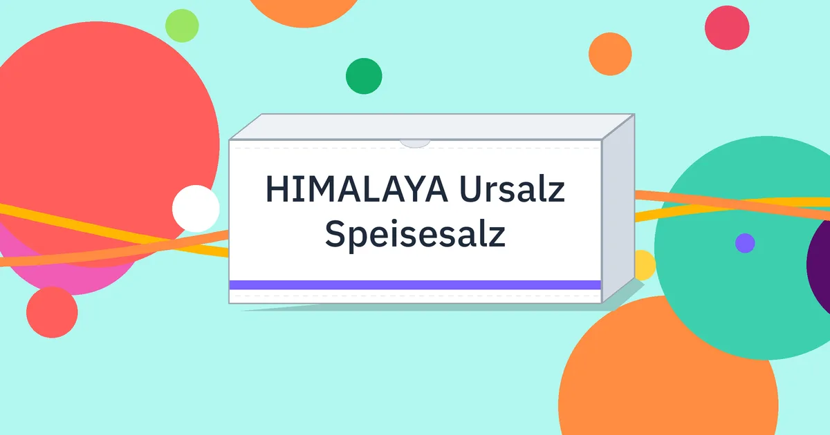 Symbolbild: Packung mit der Aufschrift HIMALAYA Ursalz Speisesalz (PZN 06154916) – Verfügbarkeit und Bezug in Apotheken in Frankfurt am Main