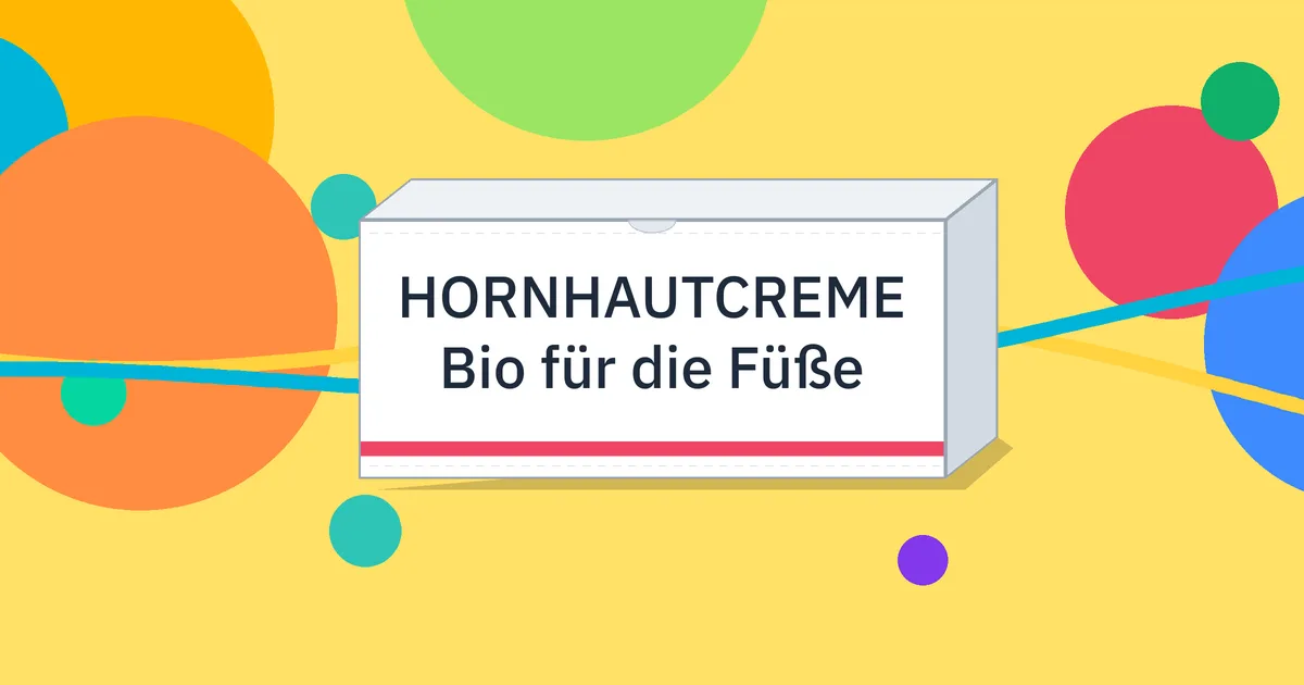 Symbolbild: Packung mit der Aufschrift HORNHAUTCREME Bio für die Füße (PZN 00234034) – Verfügbarkeit und Bezug in Apotheken in Frankfurt am Main
