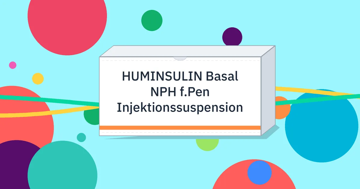 Symbolbild: Packung mit der Aufschrift HUMINSULIN Basal NPH f.Pen Injektionssuspension (PZN 12546968) – Verfügbarkeit und Bezug in Apotheken in Frankfurt am Main