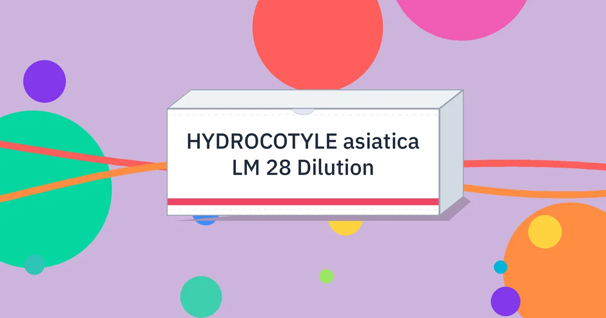 Symbolbild: Packung mit der Aufschrift HYDROCOTYLE asiatica LM 28 Dilution (PZN 13556963) – Verfügbarkeit und Bezug in Apotheken in Frankfurt am Main