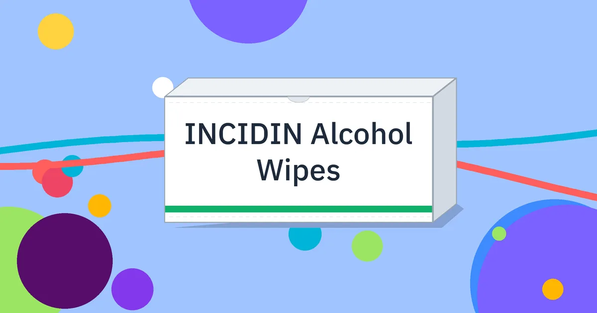 Symbolbild: Packung mit der Aufschrift INCIDIN Alcohol Wipes (PZN 15232673) – Verfügbarkeit und Bezug in Apotheken in Frankfurt am Main