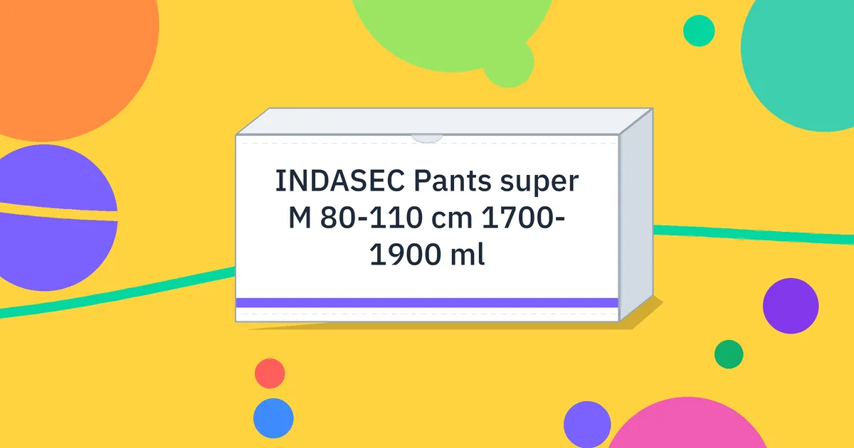 Symbolbild: Packung mit der Aufschrift INDASEC Pants super M 80-110 cm 1700-1900 ml (PZN 09922729) – Verfügbarkeit und Bezug in Apotheken in Frankfurt am Main
